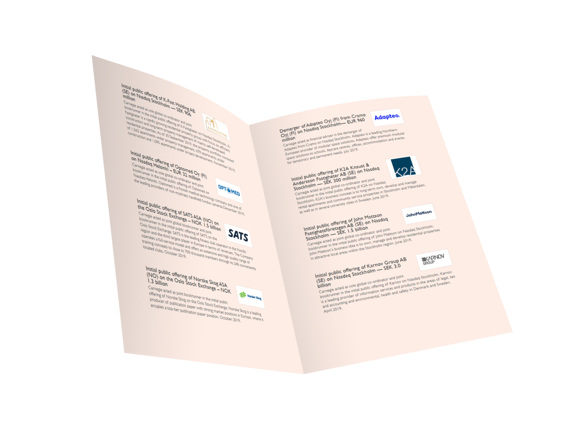 Investeringsmöjligheter - Carnegie